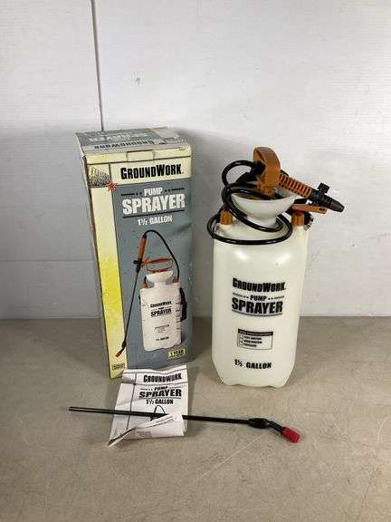 Ground Work 1.5 gallon pump sprayer - Hash Auctions