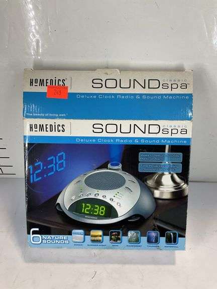 Sound Classic spa homedics radio and sound machine - Hash Auctions