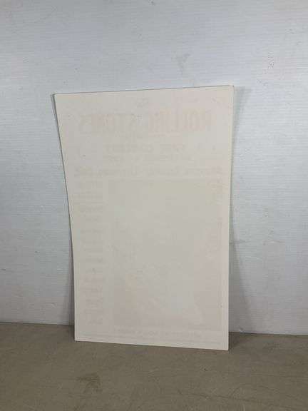 Rolling Stones paper concert poster, 14x22” - Hash Auctions