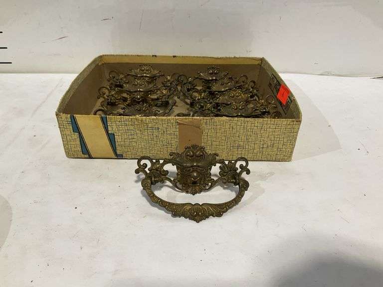 Eight Japanese Gargoyle Brass Drawer Pulls - Hash Auctions