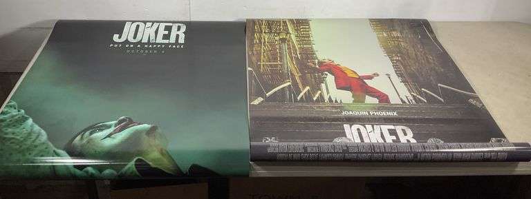 Two Joaquin Phoenix Joker movie posters - Hash Auctions