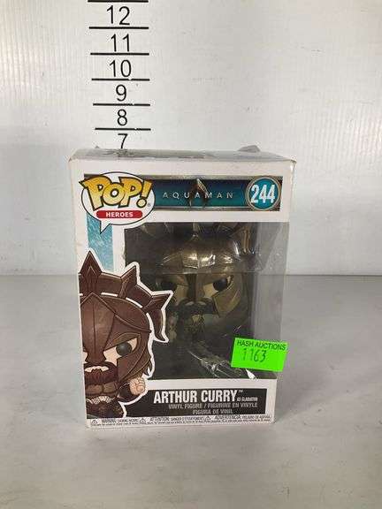 Aquaman Arthur Curry as Gladiator Funko Pop. Some box damage - Hash ...