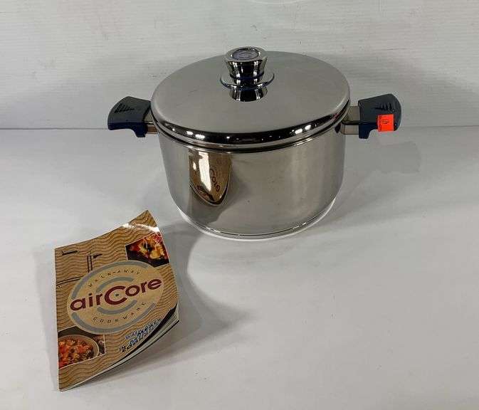 AirCore walk away cookware, includes instruction/recipe book - Hash Auctions