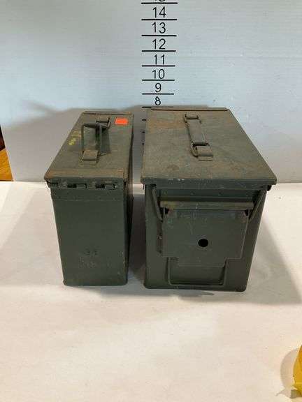 Two military ammo boxes - Hash Auctions