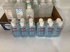 Group of isopropyl and rubbing alcohol, hand sanitizer - Hash Auctions