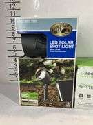 Hampton bay led solar spot light and a gutter light set - Hash Auctions