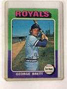 1975 Topps chewing gum Royals George Brett baseball card. - Hash Auctions
