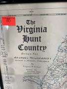 Virginia Hunt Country map, 18x23 - Hash Auctions