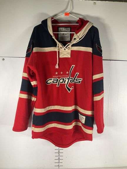 Old Time Hockey Washington Capitals lacer hoodie size M. - Hash Auctions