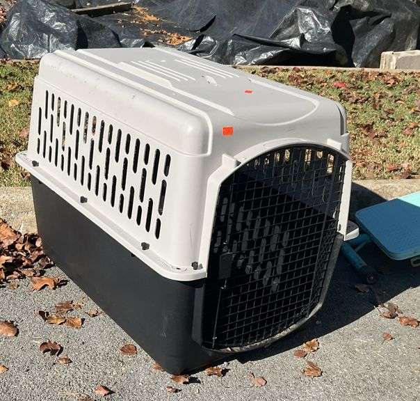 Pet crate, poly body, 40”L x 26”W x 28”H - Hash Auctions