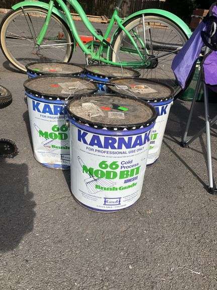 5-Karnak 66 cold process mod bit adhesive, some material left in call ...