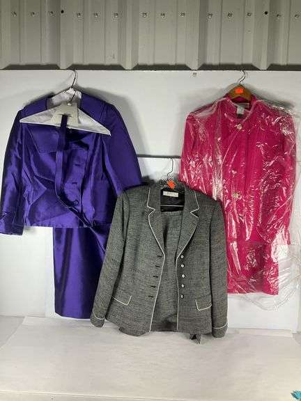 Tahari women’s purple blazer and skirt size 12, Castleberry pink blazer ...