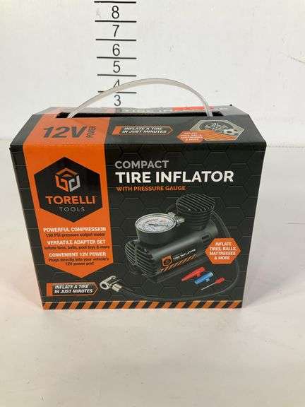 12V tire inflator. New in open box - Hash Auctions