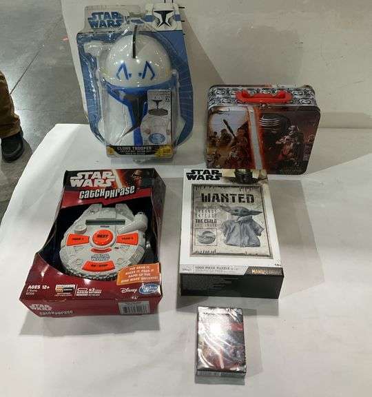 Star Wars playing cards, Catch Phrase, clone trooper mask, and more ...