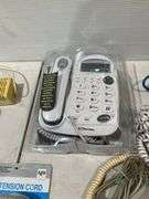 Emerson phone with caller ID, includes extension cords - Hash Auctions