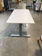 Computer desk, has motor to raise up,and down, minimum height 24”max ...