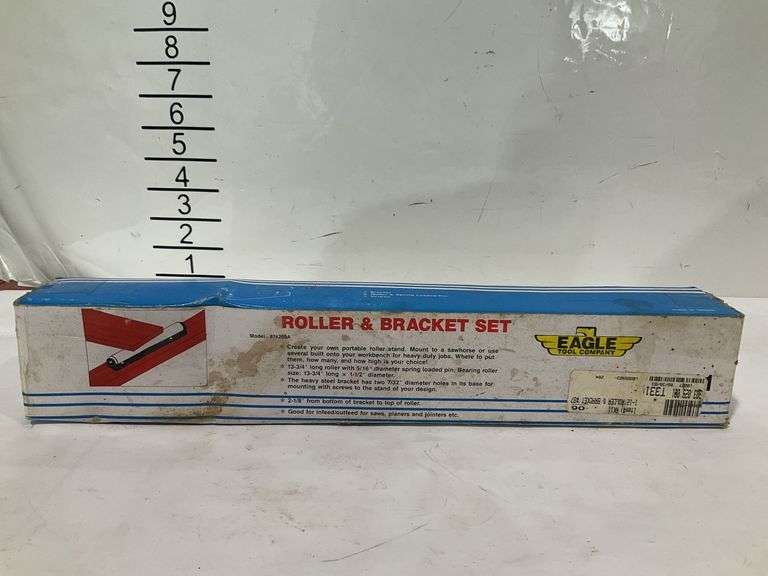 Eagle Tool Company roller and bracket set. - Hash Auctions