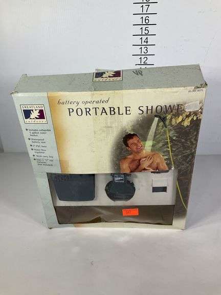 Battery operated portable shower - Hash Auctions