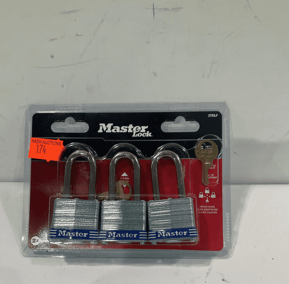 Master lock with keys - Hash Auctions