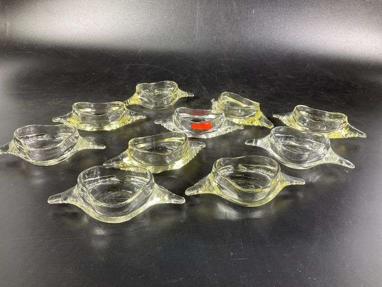 Ten piece Imperial crab glasbake dishes - Hash Auctions