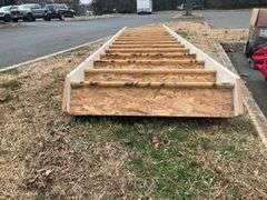 Wooden stairs, 15 steps, 16’L x 40”W - Hash Auctions