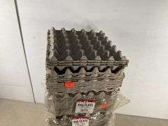 Group of egg carton flats, 60 total cartons all new unused - Hash Auctions