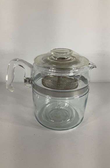 Pyrex coffee pot percolator. - Hash Auctions