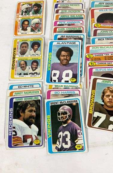 1978 Topps football cards set filler lot - Hash Auctions