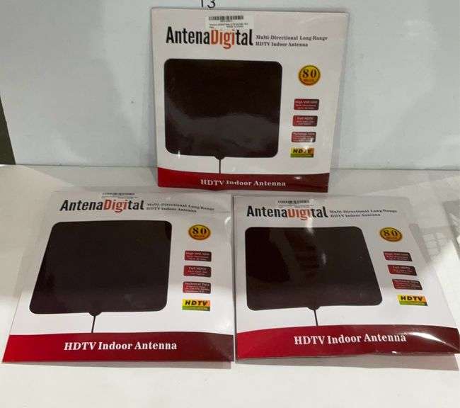 Three hdtv indoor antennas - Hash Auctions