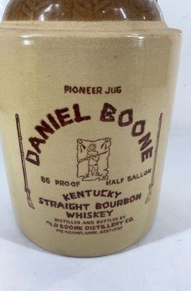 Pioneer jug Daniel Boone half gallon by old Boone distillery co - Hash ...