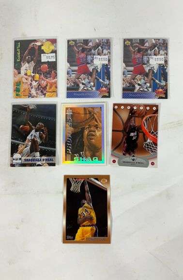 Shaquille O’Neal basketball card lot. Rookies and inserts - Hash Auctions