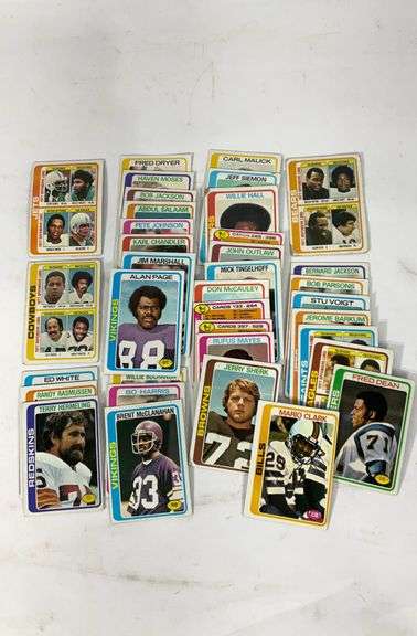 1978 Topps football cards set filler lot - Hash Auctions
