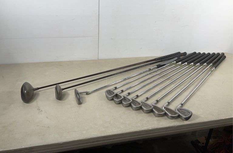 Golf clubs, Titleist DCI (P, 3-9), Callaway Havenwood Big Bertha, T-Rex ...