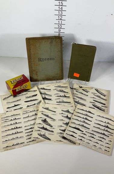 Military record account books. Naval Intelligence 1943 vessel ...