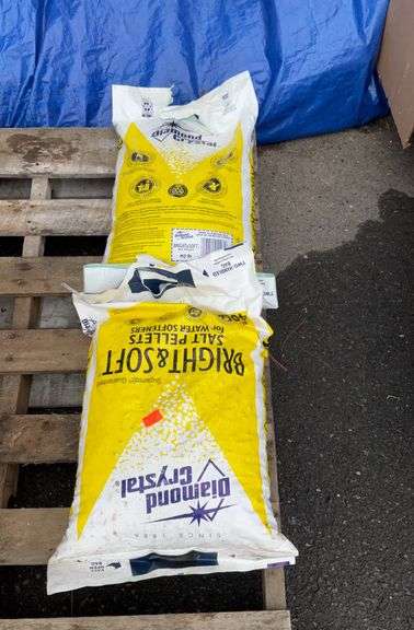 Two bags of diamond crystals, bright&soft salt pellets water softener ...
