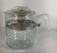 Pyrex coffee pot percolator. - Hash Auctions