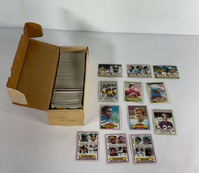 1980 Topps Football cards. Set starter, - Hash Auctions