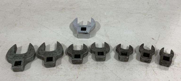 Snap-On open-end crowfoot wrench set, SAE - Hash Auctions