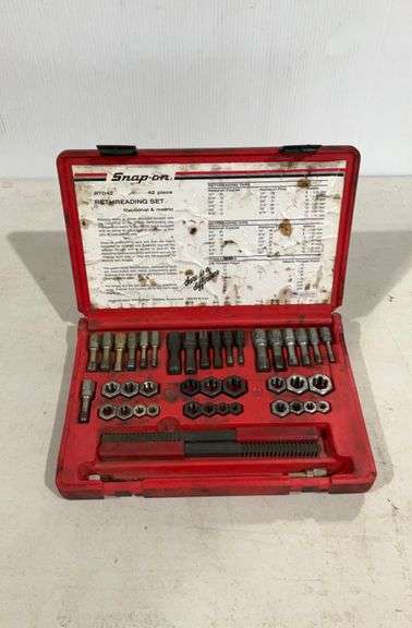 Snap-on rethreading set, SAE and Metric - Hash Auctions