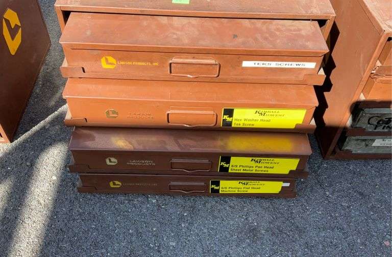 Lawson Four Drawer Hardware Organizer Cabinet, contents included see ...