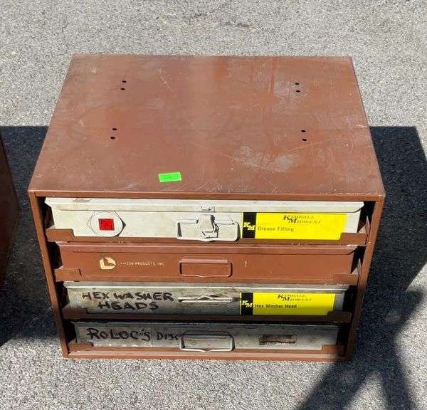 Lawson Four Drawer Hardware Organizer Cabinet, contents included see ...