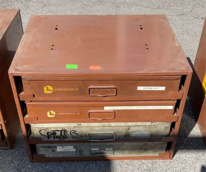 Lawson Four Drawer Hardware Organizer Cabinet, contents included see ...