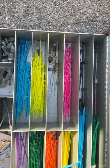 Lawson Four Drawer Hardware Organizer Cabinet, contents included see ...