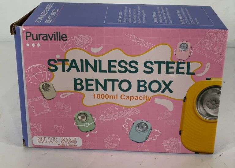 Stainless steel Bento box. - Hash Auctions