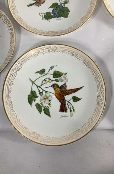 Six Edward Boehm Hummingbird Plates. - Hash Auctions