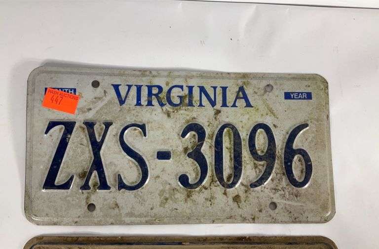 Two different Virginia tags. - Hash Auctions