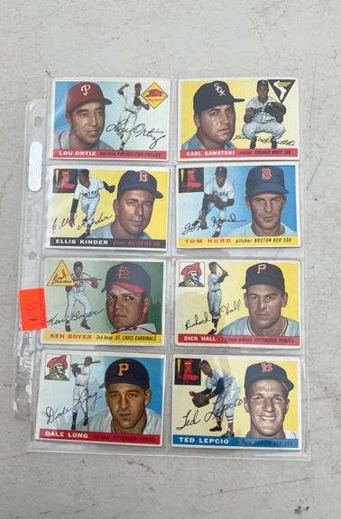 1955 Topps Baseball Cards 8 Cards - Hash Auctions