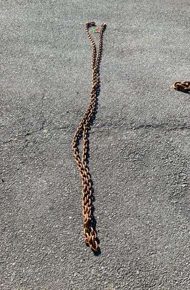 Log Chain with both end hooks, 20 foot - Hash Auctions