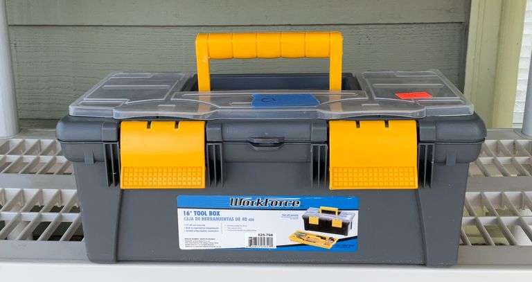 Workforce 16 inch toolbox and contents - Hash Auctions