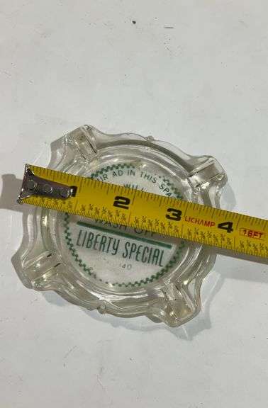 Salesman sample ashtray, liberty special - Hash Auctions